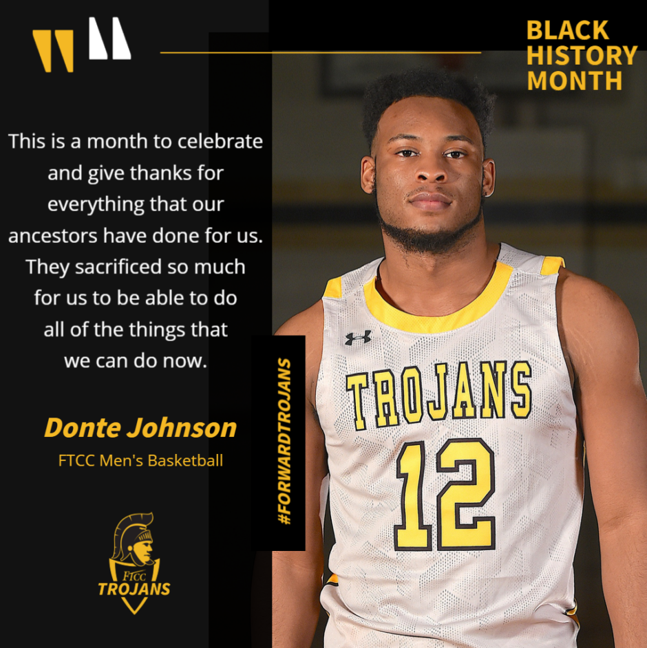 FTCC student-athletes give thoughts on Black History Month ...