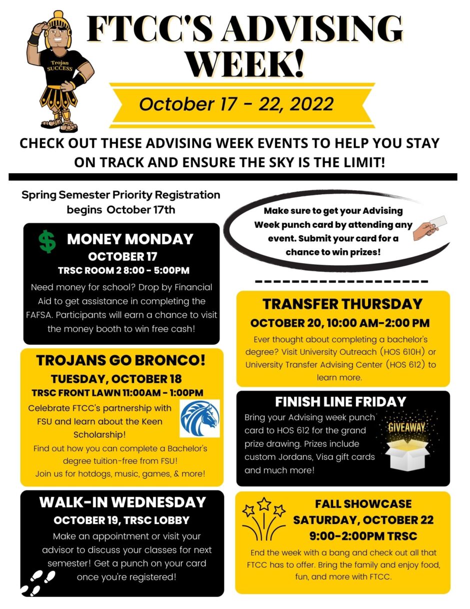 FTCC Advising Week is Oct. 17-22 - Fayetteville Technical Community College