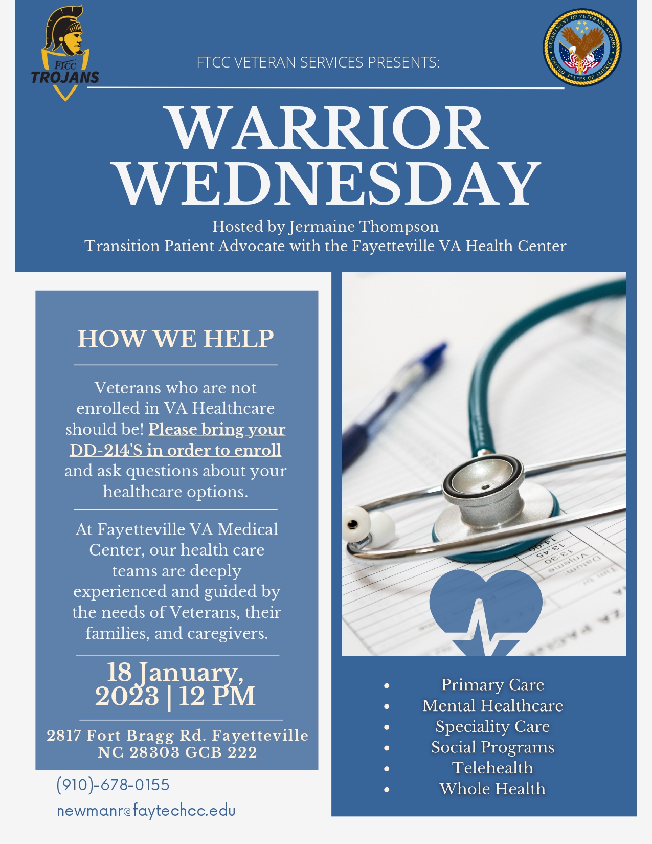 Warrior Wednesday - Fayetteville Technical Community College