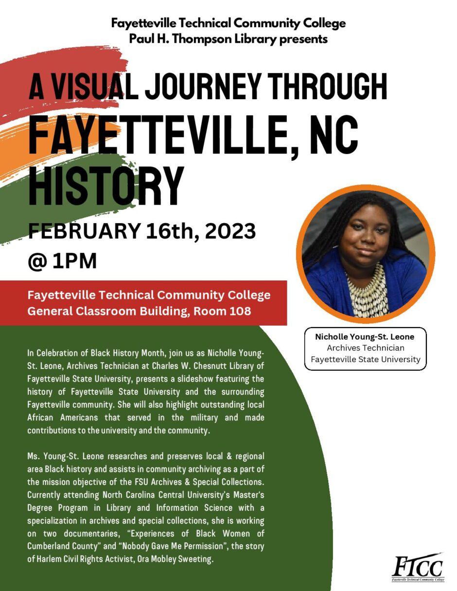 'FTCC Celebrating HBCUs' during Black History Month - Fayetteville ...