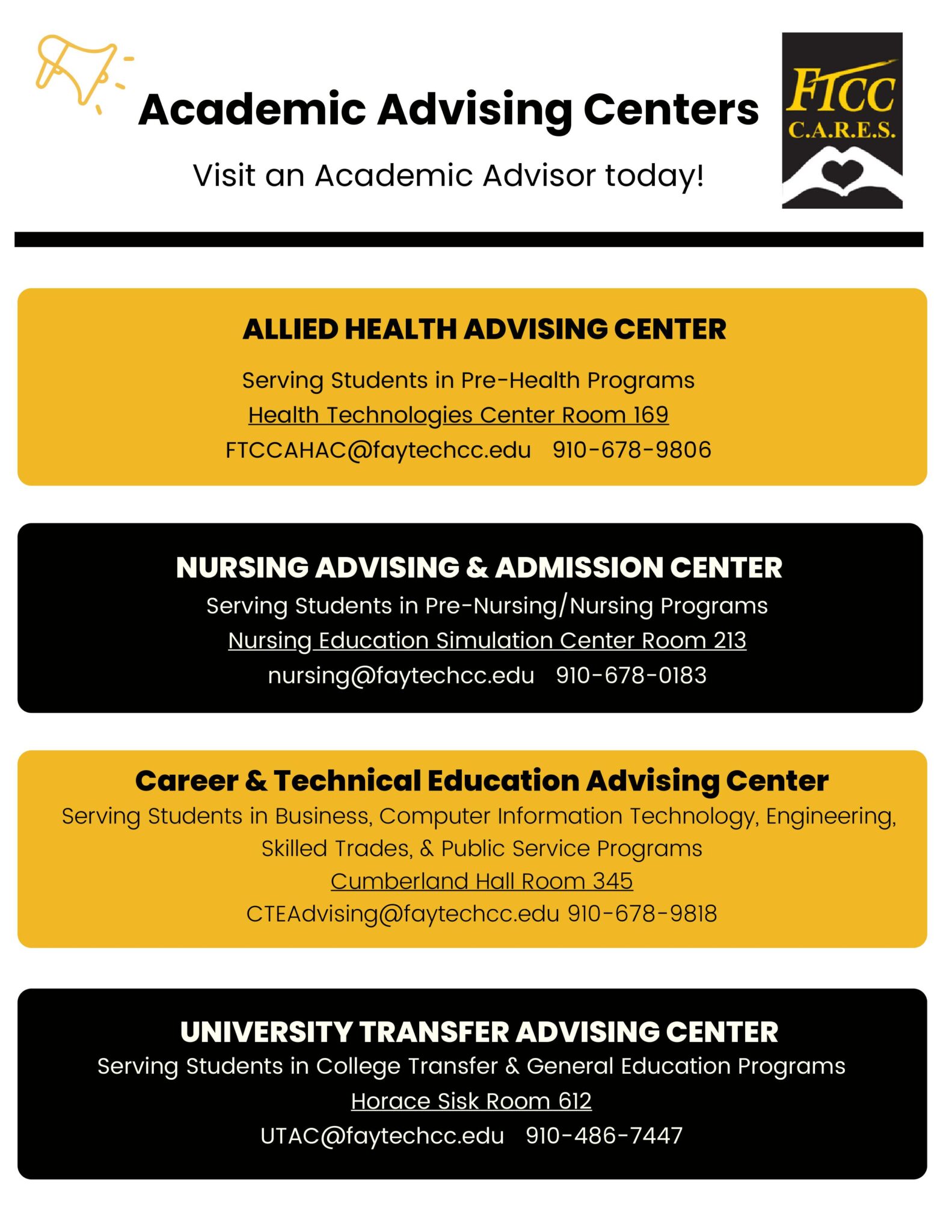 Academic Advising Centers - Fayetteville Technical Community College