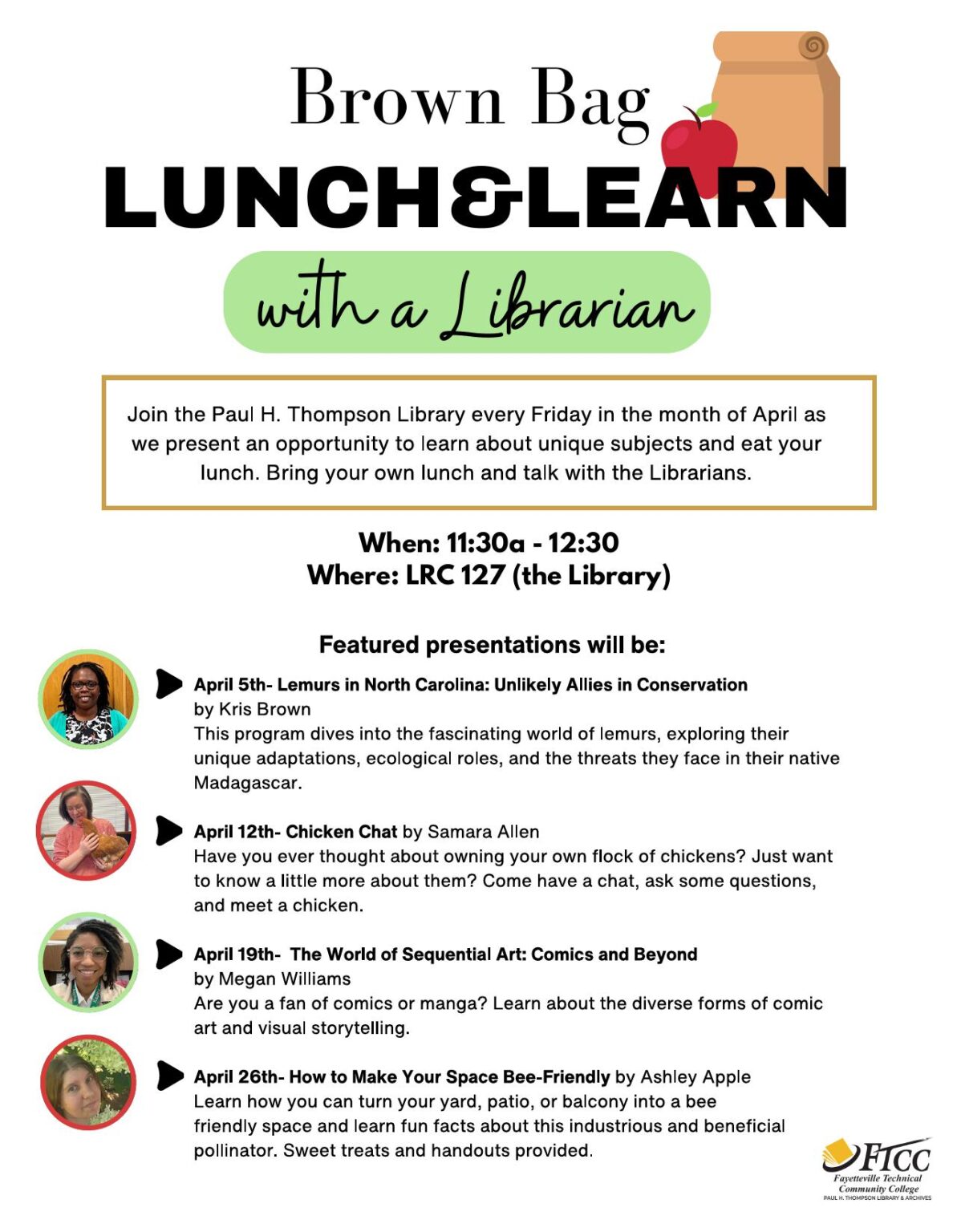 Friday - Lunch & Learn with a Librarian - Fayetteville Technical ...