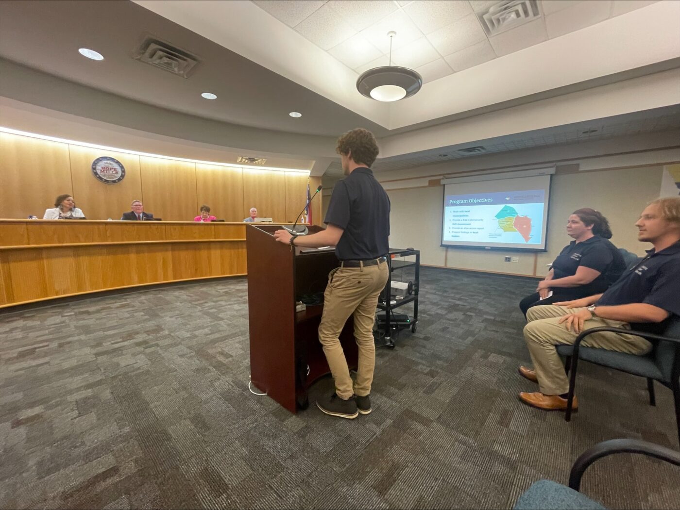 FTCC IT students present cybersecurity initiative to Hope Mills board ...