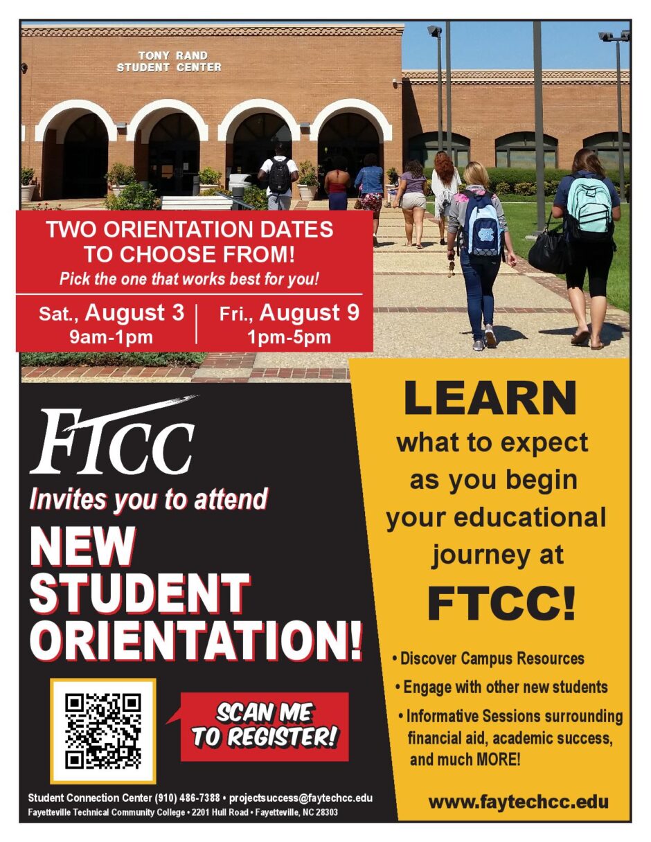 New Student Orientation - Fayetteville Technical Community College